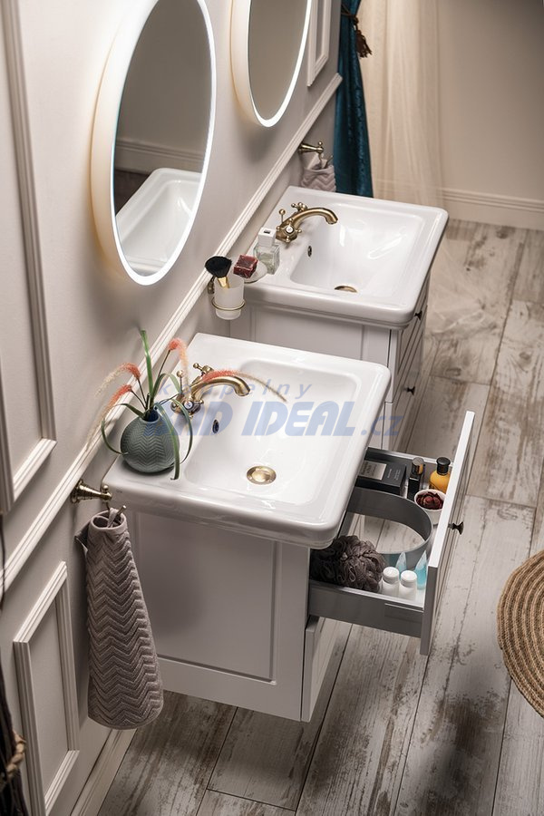 VIOLETA umyvadlová skříňka 53,5x52x42,5cm, bílá pololesk (VI060-3131 ...